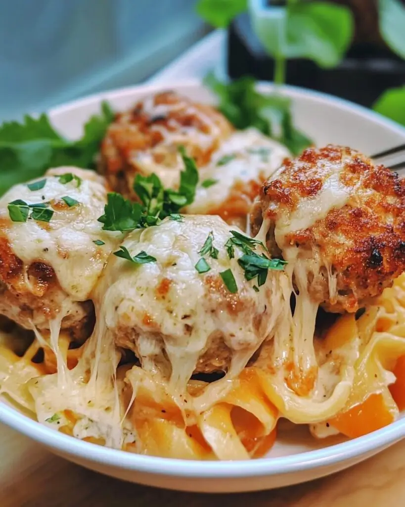 Cheesy Chicken Meatballs