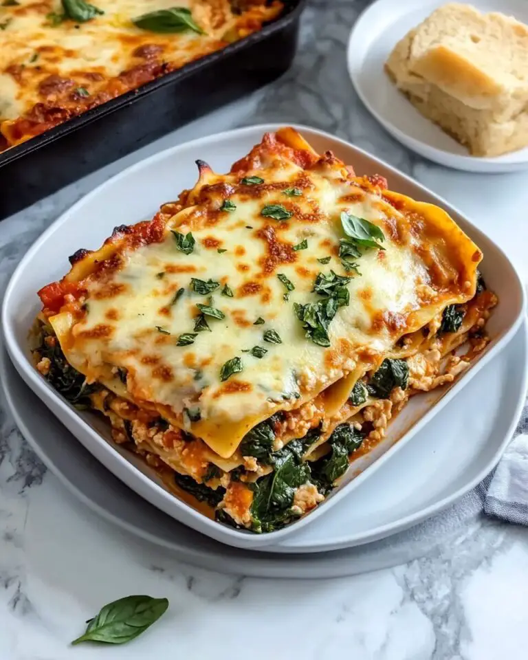 Turkey Spinach Lasagna