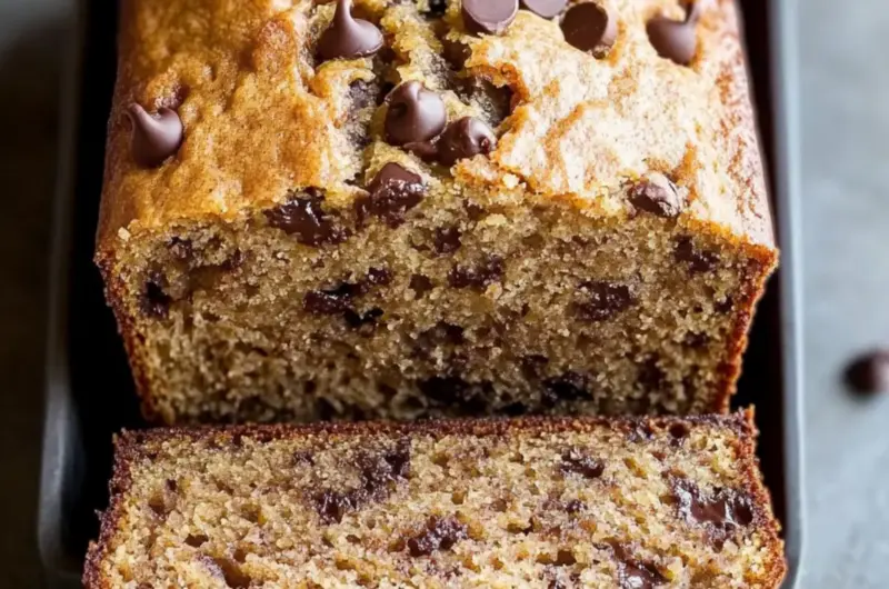 Irresistibly Moist Peanut Butter Chocolate Chip Banana Bread