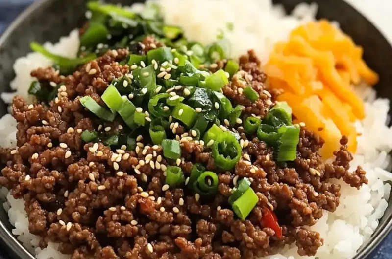 Irresistible Korean Ground Beef Bowl: Quick & Delicious Meal