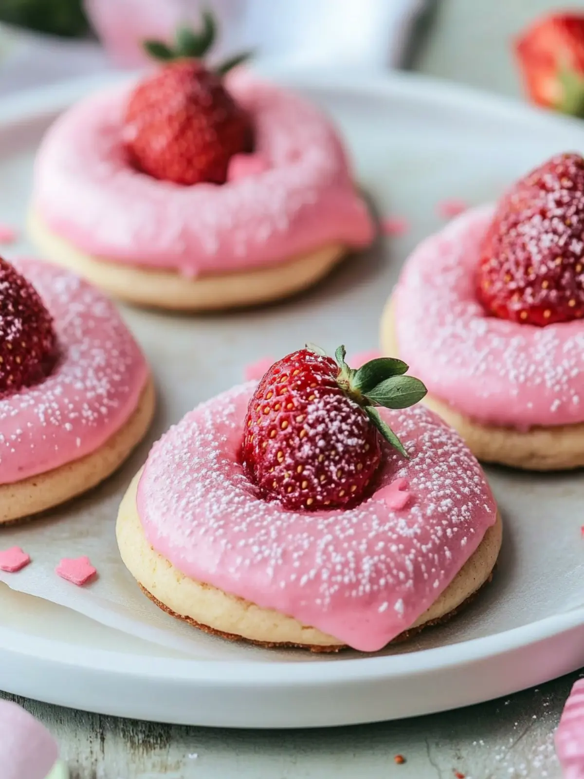 Irresistibly Soft Strawberry Kiss Cookies You'll Love