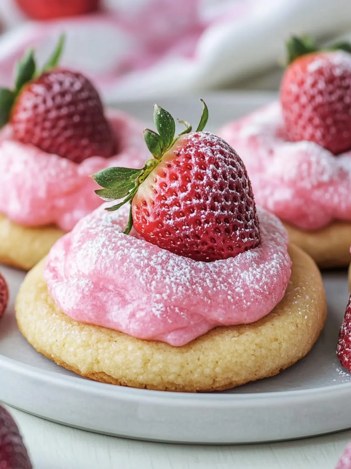Irresistibly Soft Strawberry Kiss Cookies You'll Love