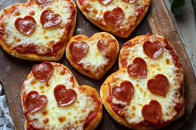 Irresistible Mini Heart-Shaped Pizzas for a Romantic Feast